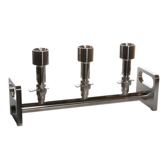 MicroAnalytix - New Zealand-3 Place Stainless Steel Vacuum Manifold MS301SS