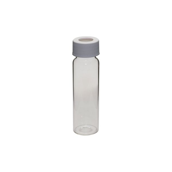 MicroAnalytix - New Zealand-40mL Clear Vial, White Polypropylene Open ...